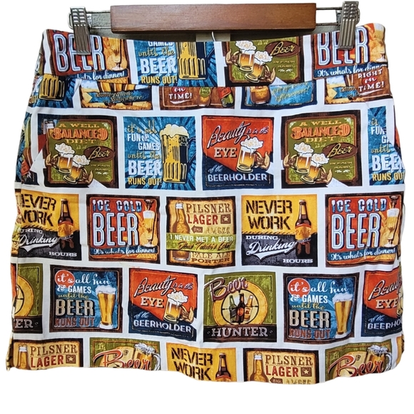 Loudmouth | Shorts | Loudmouth Ladies Beer 3 Golf Skort Size 8 | Poshmark